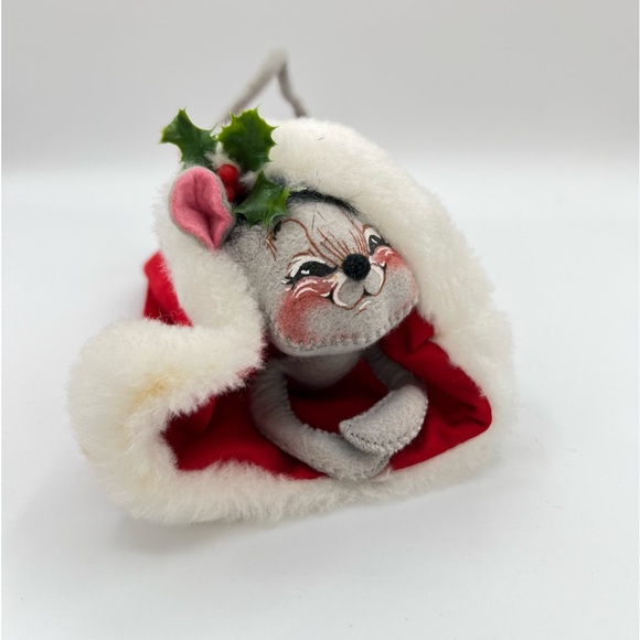 Annalee | Holiday | Vintage 994 Annalee Mouse In Santa Cap | Poshmark